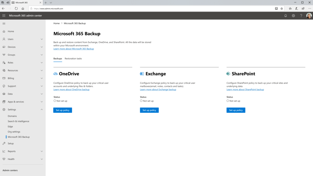 Microsoft 365 Backup & Disaster Recovery Solutions – 360 Visibility