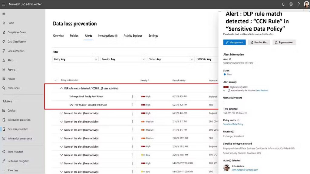 Microsoft Purview Data Loss Prevention & Cloud Security – 360 Visibility